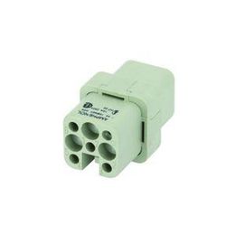 Amphenol Industrial A4-Einsatzmodul female, 7 + PE-Kontakte, f&uuml;r gestanzte Crimpbuchsen - C146 10B007 000 2