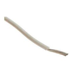 Alpha Wire EcoWire Series White 0.33 mm&sup2; Hook Up Wire, 22 AWG, 7/0.25 mm, 305m, MPPE Insulation - 6713 WH001