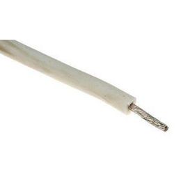 Alpha Wire Premium Series White 2.1 mm&sup2; Hook Up Wire, 14 AWG, 41/0.25 mm, 30m, Silicone Rubber Insulation - 391445 WH005