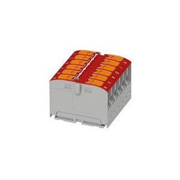 Phoenix Contact Reihenklemme, Steckverbindung, 12 Pole, 450V, 24A, 2.5mm&sup2;, Rot, Packung &agrave; 10 St&uuml;ck - 1186864