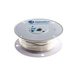 Alpha Wire Premium Series White 3.3 mm&sup2; Hook Up Wire, 12 AWG, 65/0.25 mm, 30m, Silicone Rubber Insulation - 391245 WH005