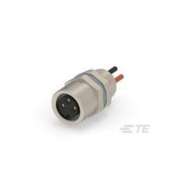 TE Connectivity M8 Circular Metric; Female; Panel; 3-Pos; Straight Wire; M8 Connector Series - T4073014031-001