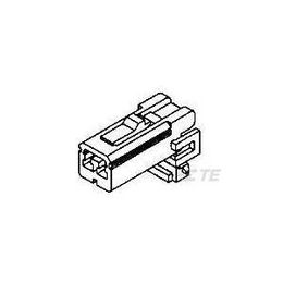 TE Connectivity Connector Housing Plug 2 Position Crimp Straight Cable Mount, Packung &agrave; 1000 St&uuml;ck - 174463-7