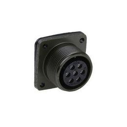 Amphenol Industrial MS3102A 7 Way Box Mount MIL Spec Circular Connector Receptacle, Socket Contacts,Shell Size 16S, Screw - MS3102A-16S-1S
