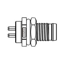 Amphenol LTW Rundsteckverbinder, M8, Stecker, Gerade, Pole - 4, Gel&ouml;tet, Panelmontage - 8-04PMMS-SF7001