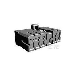 TE Connectivity 11 Position Double Row Crimp Termination Latch Lock Natural Receptacle, Packung &agrave; 100 St&uuml;ck - 172497-1