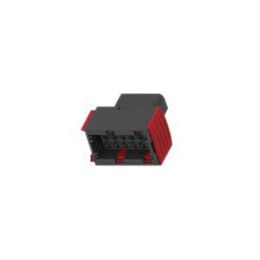 TE Connectivity - AMP Buchsengeh&auml;use, Buchse, 2 Reihen, 10 Pole ,Eingabeoption A1, Schwarz - 1-967240-1