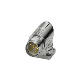 Phoenix Contact Rundsteckverbinder, M23, Stecker, Rechts abgewinkelt, Pole - 6, Crimp, Panelmontage - 1628487