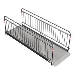 Schake Grabenbrücke „Secure” aus Aluminium, Breite: 1,00 m, Länge: 3,20 m (20283-S)