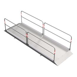 Schake Grabenbrücken aus Aluminium mit Bodenplatte aus Stahl, Breite: 1,30 m, Länge: 4,00 m (2027413)