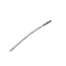 TE Connectivity Twisted Pair Data Cable, 1 Pairs, 0.38 mm&sup2;, 2 Cores, 22 AWG, Screened, 100m, White Sheath - 44A1121-22-0/9-9