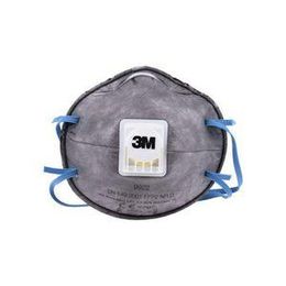 3M 9900 Speciality Series Respirator Mask for Nuisance Odour Protection, FFP2, Valved, Moulded, 10 per Package - 3M AURA 9922