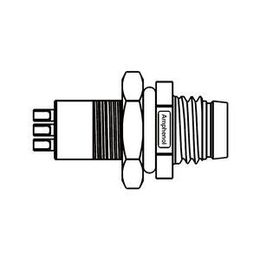 Amphenol LTW Rundsteckverbinder, M8, Stecker, Gerade, Pole - 4, Gel&ouml;tet, Panelmontage - 8-04PMMS-SH7001