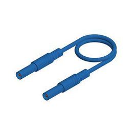 SKS Hirschmann Test & Measurement Messleitung Silikon 16A Messing verzinnt 1m 1mm&sup2; Blau - MLS SIL GG 100/1 BLUE