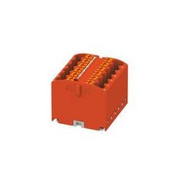 Phoenix Contact Reihenklemme, Steckverbindung, 12 Pole, 450V, 24A, 2.5mm&sup2;, Rot, Packung &agrave; 8 St&uuml;ck - 3273290