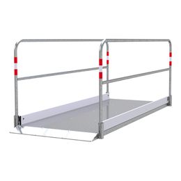 Schake Grabenbrücken aus Aluminium mit Bodenplatte aus Stahl, Breite: 1,00 m, Länge: 2,70 m (20272)