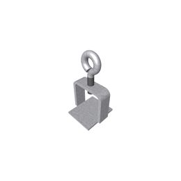 Schake Schilderklemme, verzinkt, ohne &Ouml;sen / Haken, f&uuml;r 40 x 40 mm / &Oslash; 42 mm Schaftrohr (31310)