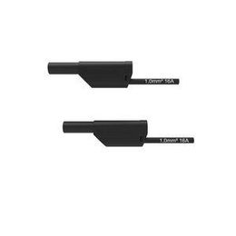 Sch&uuml;tzinger Sicherheitsmessleitung PVC 16A Vergoldet 500mm 1mm&sup2; Schwarz - VSFK 8701 / 1 / 50 / SW
