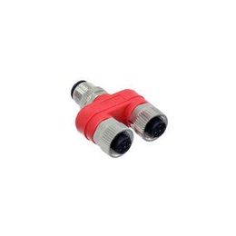 Brad Automation Brad Safety Micro-Change M12 Drop Wye 4 Poles Female/Female with Male Drop - 1200688219