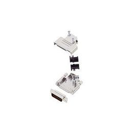 Encitech Connectors D-Sub-Steckverbindersatz, DA-15 Stecker, Gel&ouml;tet, Stahl - 6355-0003-02