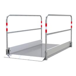 Schake Grabenbrücken aus Aluminium mit Bodenplatte aus Stahl, Breite: 1,00 m, Länge: 2,20 m (20271)