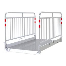 Schake Grabenbrücke „Secure” aus Aluminium, Breite: 1,00 m, Länge: 2,20 m (20281-S)