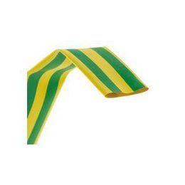 HellermannTyton Heat Shrink Tubing, Green, Yellow 18mm Sleeve Dia. x 4m Length 3:1 Ratio, HIS-3 Series - 448235