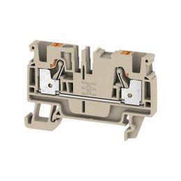 Weidm&uuml;ller Weidm&uuml;ller Reihenklemme, Klemme, 2 Pole, 800V, 32A, 4mm&sup2;, Dunkles Beige, Packung &agrave; 100 St&uuml;ck - 2051180000