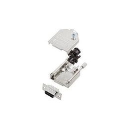 Encitech Connectors D-Sub-Steckverbindersatz, DE-9 Buchse, Gel&ouml;tet, Stahl - 6355-0002-11