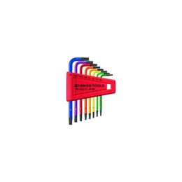 PB Swiss Tools Winkelschraubendreher- Satz im Kunststoffhalter 8-teilig T6-T25 Rainbow Swiss (PB 410.H 6-25 RB)