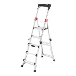 Hailo TL 100 TopLine Teleskop-Stehleiter 3-5 Stufen, 8450-100 (8450100)