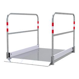 Schake Grabenbrücken aus Aluminium mit Bodenplatte aus Stahl, Breite: 1,00 m, Länge: 1,70 m (20270)