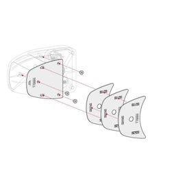Fiamma Abstandshalter Kit Spacer Safe Door