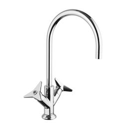 Mamoli GIO Ponti Zweigriff-Waschtischarmatur mit schwenkbarem Auslauf, 751900000001,