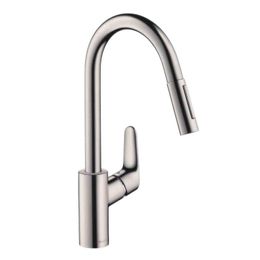 Hansgrohe Focus M41 Küchenarmatur, ausziehbar, schwenkbar, 31815800,
