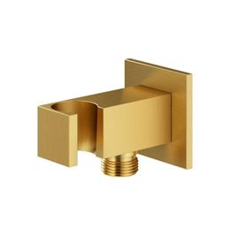 Mariner Metall-Wandanschlussbogen mit Brausehalter eckig, WLS0301-OB,