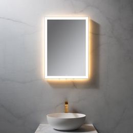 neoro n50 Metal Touch Lichtspiegel B: 50 cm, mit umlaufender Beleuchtung, direkt + indirekt, BN0025MI,