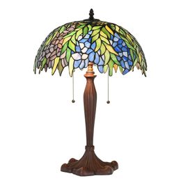 Clayre & Eef Tiffany Tischlampe Ø 41x60 cm Grün Glas