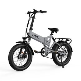 PVY Z20 Plus 1000 Elektrisches Fahrrad - 250W Motor 48V16.5AH Batterie 120KM Reichweite Hydraulische Scheibenbremse - Grau