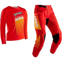 Leatt 3.5 Red, Set Trikot/Textilhose Kinder