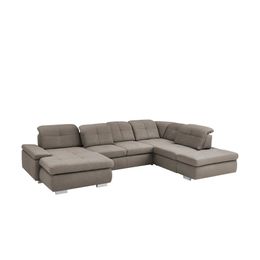 Kollektion Kraft Wohnlandschaft aus Mikrofaser Affair braun Ma&szlig;e (cm): B: 371 H: 100 T: 260.0 &raquo; M&ouml;bel Kraft