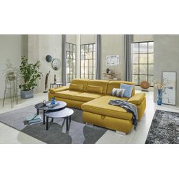 Kollektion Kraft Ecksofa aus Mikrofaser Kathrin gelb Ma&szlig;e (cm): B: 309 H: 85 T: 195.0 &raquo; M&ouml;bel Kraft
