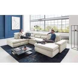 Kollektion Kraft Wohnlandschaft aus Mikrofaser Affair wei&szlig; Ma&szlig;e (cm): B: 371 H: 100 T: 260.0 &raquo; M&ouml;bel Kraft