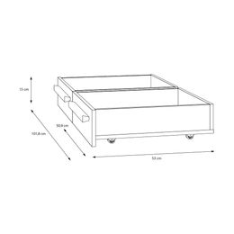 M&ouml;bel Kraft Bettschubladeneinsatz grau Ma&szlig;e (cm): B: 101,8 H: 15 T: 53.0 &raquo; M&ouml;bel Kraft