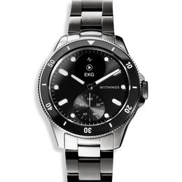 Withings ScanWatch Nova kaufen - Hybrid Smartwatch mit EKG Schwarz / Gratis Milanaise Ersatzarmband Silber