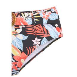 s.Oliver Highwaist-Bikini-Hose 'Marika' mehrfarbig Gr. 36. Mit Zierringe, G&uuml;rtel