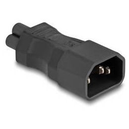 Delock 80468 Netz-Adapter Kleeblatt-Buchse C5 - Stecker C14 Schwarz 1 St. Bag