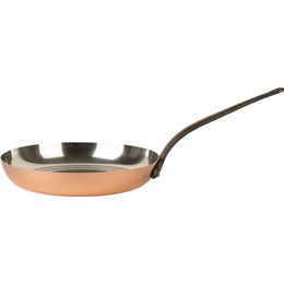 Cuisine Romefort | Kupferpfanne Ø 32 cm | verzinnt mit Gusseisengriff | Pfanne aus massivem Kupfer