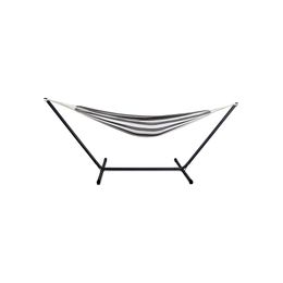 LIFA LIVING H&auml;ngematte in Schwarz/ Wei&szlig; - (B)290 x (H)100 x (T)100 cm - 50% | Garten-moebel