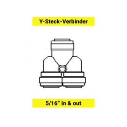 ich-zapfe Y - Steck - Verbinder f&uuml;r Schlauch 5/16"